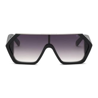 Philipp Plein Homme, Accessoires, Noir, Taille: ONE Size Hexagon Lunettes de soleil