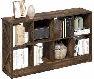 Furinno Jensen Landhausstil 8-W&uuml;rfel Ausstellungsregal, B&uuml;cherregal, Amberkiefer