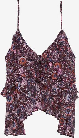 Isabel Marant Top Briara - Femme - Prune - Taille 34 - Marant &Eacute;toile