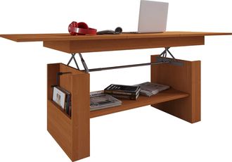 VCM Holz Couchtisch schlicht | Maße ca. H. 52 x B. 115 x T. 58 cm | Wohnzimmertisch - Kobila höhenverstellbar ausziehbar