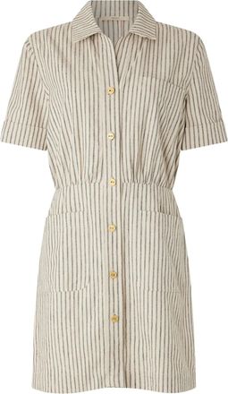 Sessun Robe Tanohi Rayures Lin et Coton Bio Sess&ugrave;n