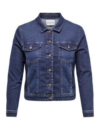 Only Carmakoma Damen Carwespa Ls Dbd Jacket DNM, Dark Blue Denim, Numeric_46