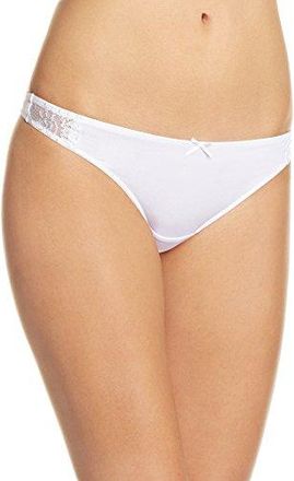 Dorina Dorina Carmen-Hipster Classic Carmen Culotte - Microfibre &agrave; Rayures Br&ucirc;l&eacute;es et Microfibre, Confort Extensible, Rouge, M