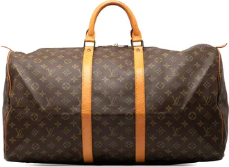 Louis Vuitton Coated Canvas Monogram Keepall 55