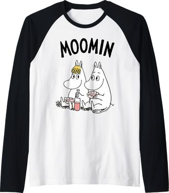 Moomin Moomintroll Snorkmaiden Trinken Raglan