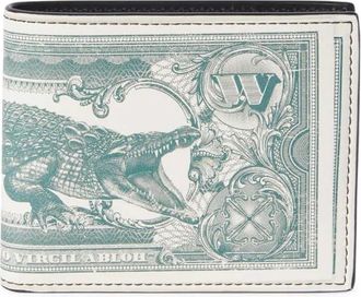 Off-white Off Currency Portemonnaie - Gr&uuml;n