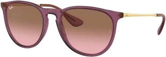 Ray-Ban Femme, Accessoires, Violet, Taille: 54 MM Erika Lunettes de soleil