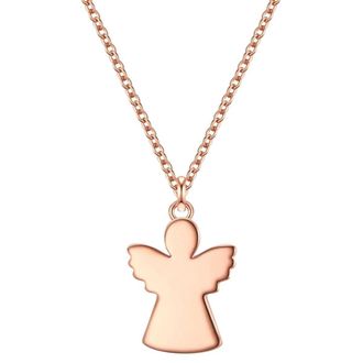 Glanzst&uuml;cke M&uuml;nchen Halskette - Sterling Silber Halskette Engel - Gr. unisize - in Gold - f&uuml;r Damen