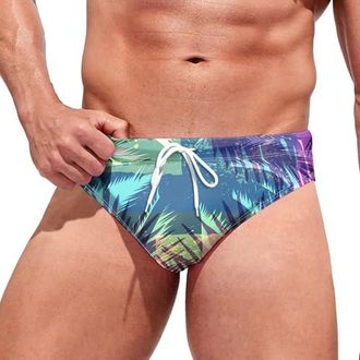 Generic Sous-v&ecirc;tements pour hommes, slip avec imprim&eacute; amusant, slip confortable et doux, sous-v&ecirc;tements pour homme, taille &eacute;lastique avec cordon de serrage, c