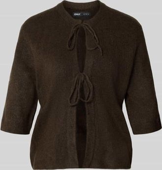 Only Regular Fit Strickjacke mit Schn&uuml;rung Modell SIMONI