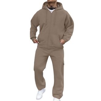 Generic Ensemble Homme, Surv&ecirc;tement Homme Hiver 2 Pi&egrave;Ces Chaud et Confortable Automne Hiver Surv&ecirc;Tements Jogging Large Streetwear Ado Gar&ccedil;On Ensemble 2 Pi&egrave;ces