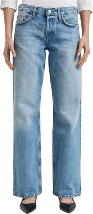 A Gold E Femme, Jeans, Bleu, Taille: W26 Jean ample taille basse