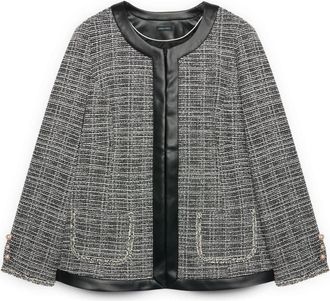 Fiorella Rubino Femme, Vestes, Noir, Taille: 46 FR Veste Boucl&eacute;