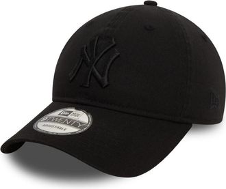 New Era New York Yankees MLB Washed Tonal Schwarz Verstellbare 9Twenty Cap - One-Size