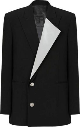 Balmain Homme, Costumes, Noir, Taille: M Viscose Blazer
