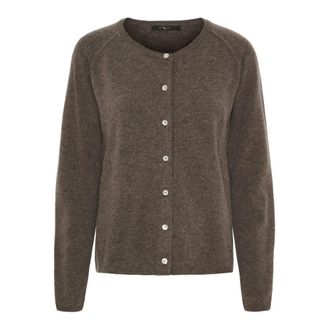 BTF-CPH Feinstrick-Kaschmircardigan - - Knitwear - Damen - Braun - M
