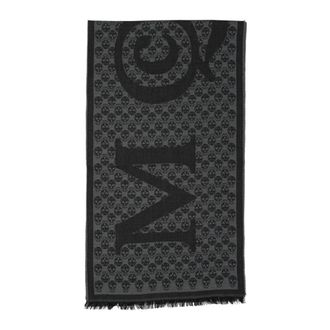 Alexander McQueen Stilvolles Multi-Logo Grauer Schal - - Accessories - Herren - Grau - ONE SIZE