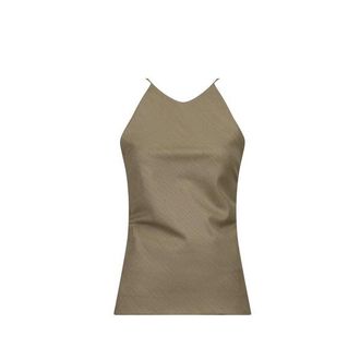 Calvin Klein Top dos nu en laine m&eacute;lang&eacute;e