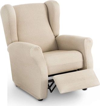 Belmarti Schutzhülle Sillón Orejero Wien - Bi-elastischer Matratzenschoner - Elfenbeinfarben Sillón Relax Beige (Visón)