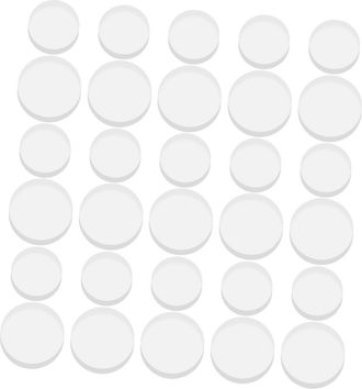 Valiclud 30 Stück Teiliges Transparente Glas tischplatten Saugnapf Puffer rutschfeste Bumper Pads aus Weichem Gummi Schutz Luftzirkulierende Möbelspacer für Gl