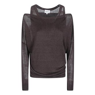 P.A.R.O.S.H. P.a.r.o.s.h., Damen, Strickwaren, Braun, MGr&ouml;&szlig;e