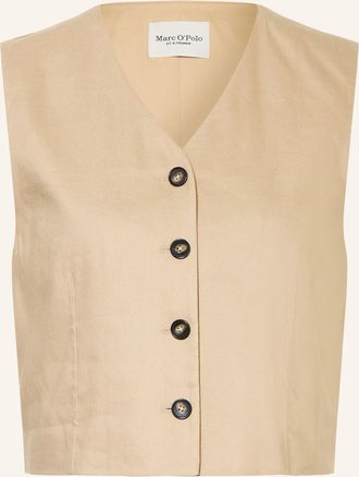 Marc O'Polo Marc Opolo Blazerweste Mit Leinen beige
