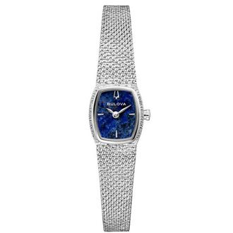 Bulova Goddess Of Time Silber Damen Armbanduhr 96L343