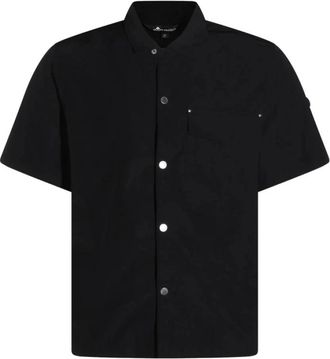 Moose Knuckles Homme, Chemises, Noir, Taille: XL Chest Pocket Short Sleeve Shirt