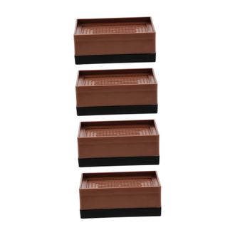 NUOBESTY 4 St&uuml;ck Teiliges rutschfeste Stabile M&ouml;belbeine erh&ouml;hung Robustes Fu&szlig;polster f&uuml;r Bett Sofa Schrank und Schreibtisch Geeignet f&uuml;r Wohn Schlafzimmer