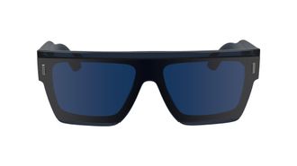 Calvin Klein Unisex CK24502S Sunglasses, 438 Blue, 55