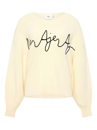 Aje pull à logo brodé - Tons neutres