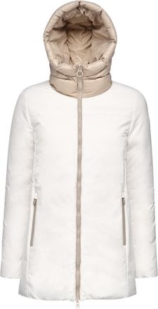 Geox Womens W SPHERICA Parka REV Jacket, Blanc DE Blanc/STRIN, 42