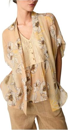 Alessia Santi Femme, Blouses et Chemises, Multicolore, Taille: 40 FR Veste Kimono