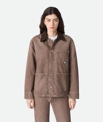 Bottega Veneta Denimjacke In Brown - Bottega Veneta