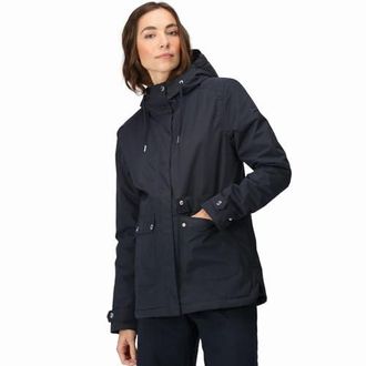 Regatta Veste dhiver chaude à capuche Broadia pour femme, bleu marine, 38