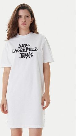 Karl Lagerfeld Kleid f&uuml;r den Alltag B1W13043 Wei&szlig; Regular Fit