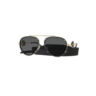 Versace Vintage Icon Pilot Clip-On Sonnenbrille - - Accessories - Damen - Schwarzk - 61 MM