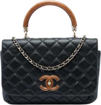 Chanel Pre-owned Knock on Wood Satchel - - Pre-owned - Damen - Schwarzk - ONE SIZE