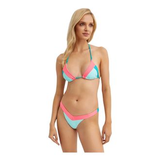 Beach Bunny Femme, Maillots de bain, Multicolore, Taille: 38 FR Emma Bikini Top