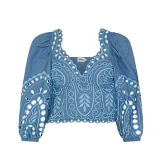 Charo Ruiz Ibiza Damen, Blusen & Hemden, Blau, MGr&ouml;&szlig;e
