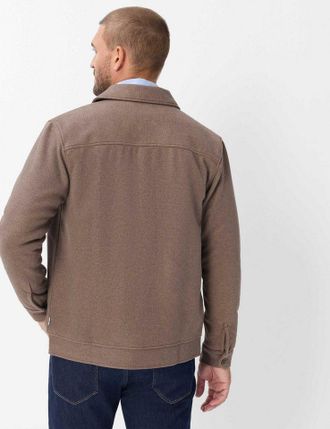 Brax Sweatjacke Style SANTIAGO Flanell: Overshirt im Viskosemix