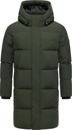 Stone Harbor Herren Steppmantel mit kuscheligem Fleece-Innenfutter warmer Wintermantel mit gro&szlig;er Kapuze Hadrieen XX Dark Olive Gr. 3XL