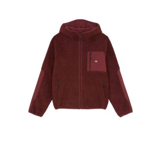 Dickies Central High Pile Kapuzen-Fleece - - Jackets - Herren - Rot - M