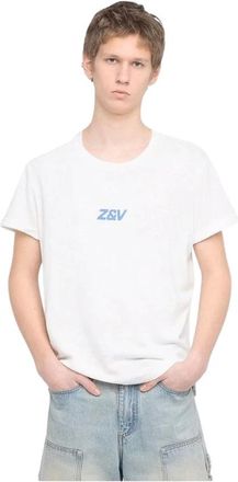 Zadig&Voltaire Homme, Tops, Blanc, Taille: XL Tommy T-shirt