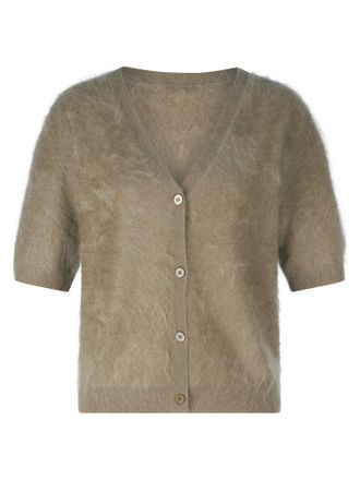 Peter Hahn Strickjacke V-Ausschnitt Peter Hahn gr&uuml;n