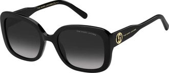 Marc Jacobs Femme, Accessoires, Noir, Taille: 54 MM Oversized Lunettes de soleil