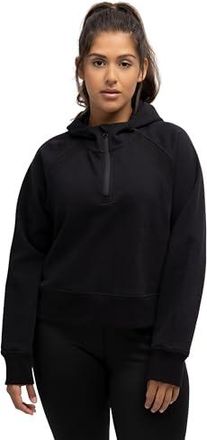 Ulla Popken Capuche Cropped Sweattroyer Vestes de Surv&ecirc;tement, Noir, 52-54 Femme