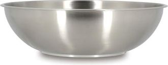 Ogo Living MENASTYL - Wok inox 18/10 amovible 28 cm Iris Inox sans PFAS - Tous feux dont induction, four, réfrigérateur et lave-vaisselle - Empilables et résista