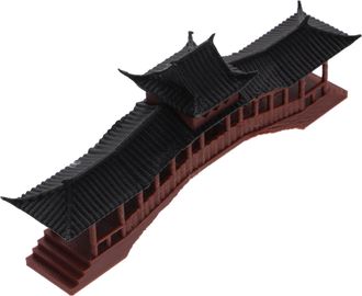 Cabilock Miniatur Gartenpavillon Tischdeko aus Robustem Kunststoff Dekoratives Micro-landschaftselement für Bonsai Moos und Sukkulenten Kompakte für Balkon und