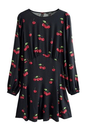 Next Minikleid Langarm-Minikleid mit A-Linien-Form (1-tlg)